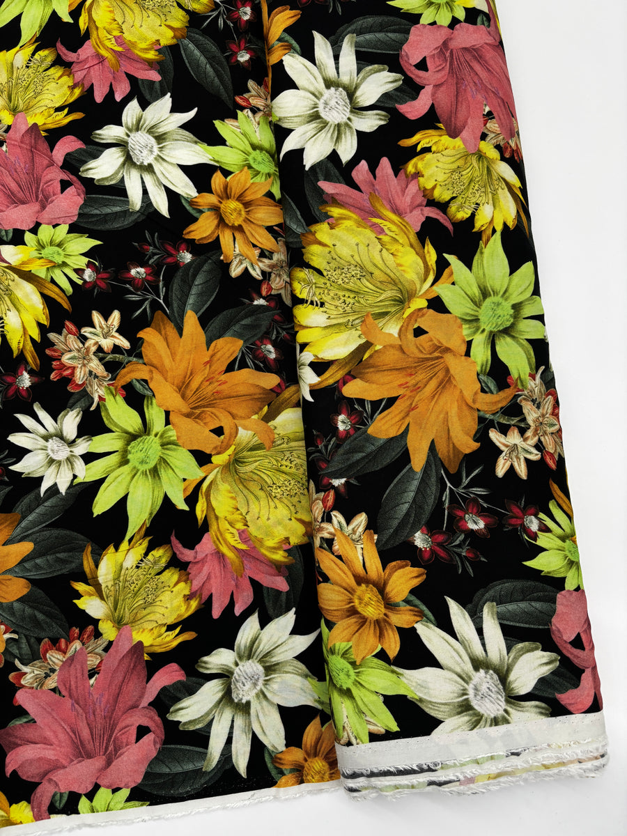 Flavia Floral Viscose – Bornella Fabrics
